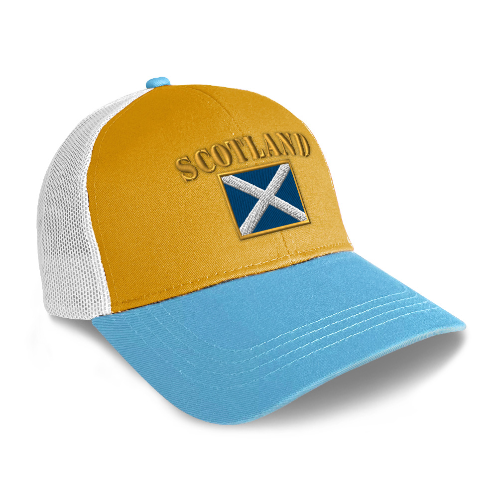 Trucker Hat for Men & Women Scotland Flag Cotton Snapback Baseball Cap ...